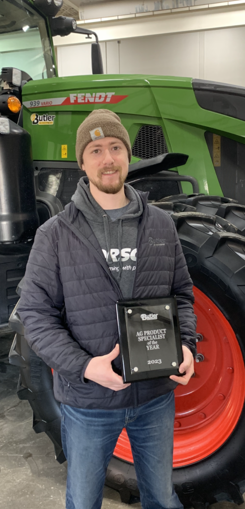 Ag Product Specialist of the Year, Nate Cookman - Butler Machinery
